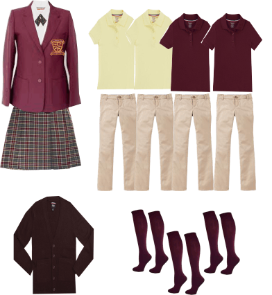 Champion 16 Piece Girls Bundle – Uniform BundleMart